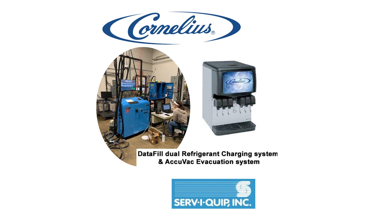 Cornelius Co. receives a DataFill dual refrigerant charger and AccuVac ...
